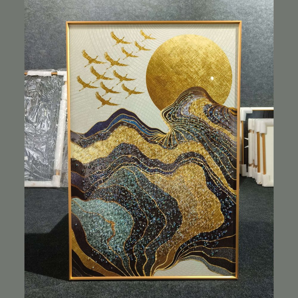 Buy Aurora Bliss Crystal Wall Painting - West Attic