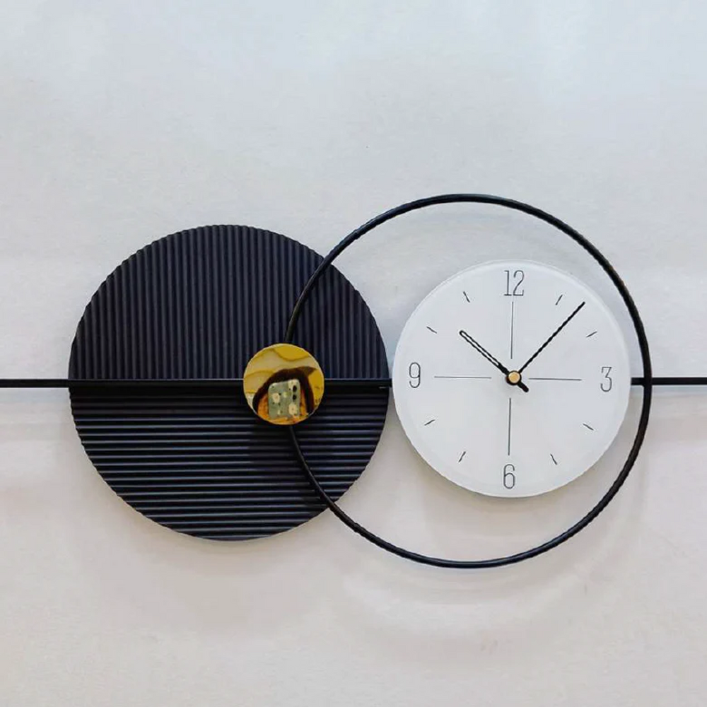 Monochrome Wall Clock - West Attic